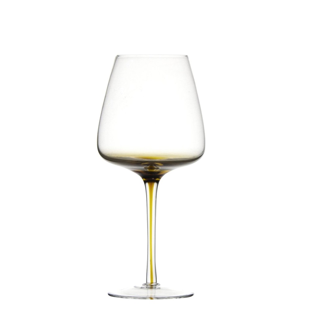 Gem Amber Wine Glass 540 ml, Set of 4 | Inter-Continental Mercantile ...