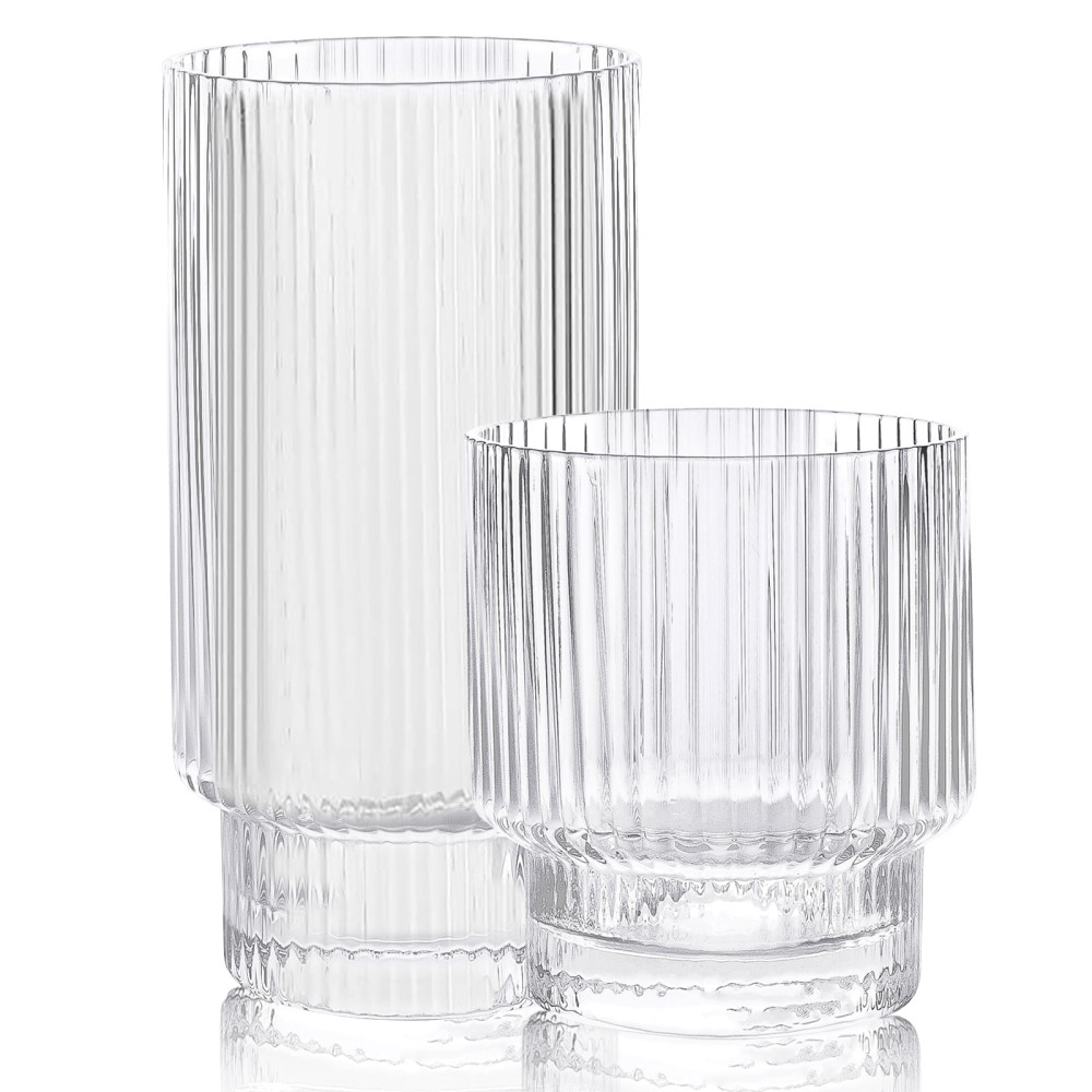 Ribbed Clear Stemless Glassware Collection | Inter-Continental ...