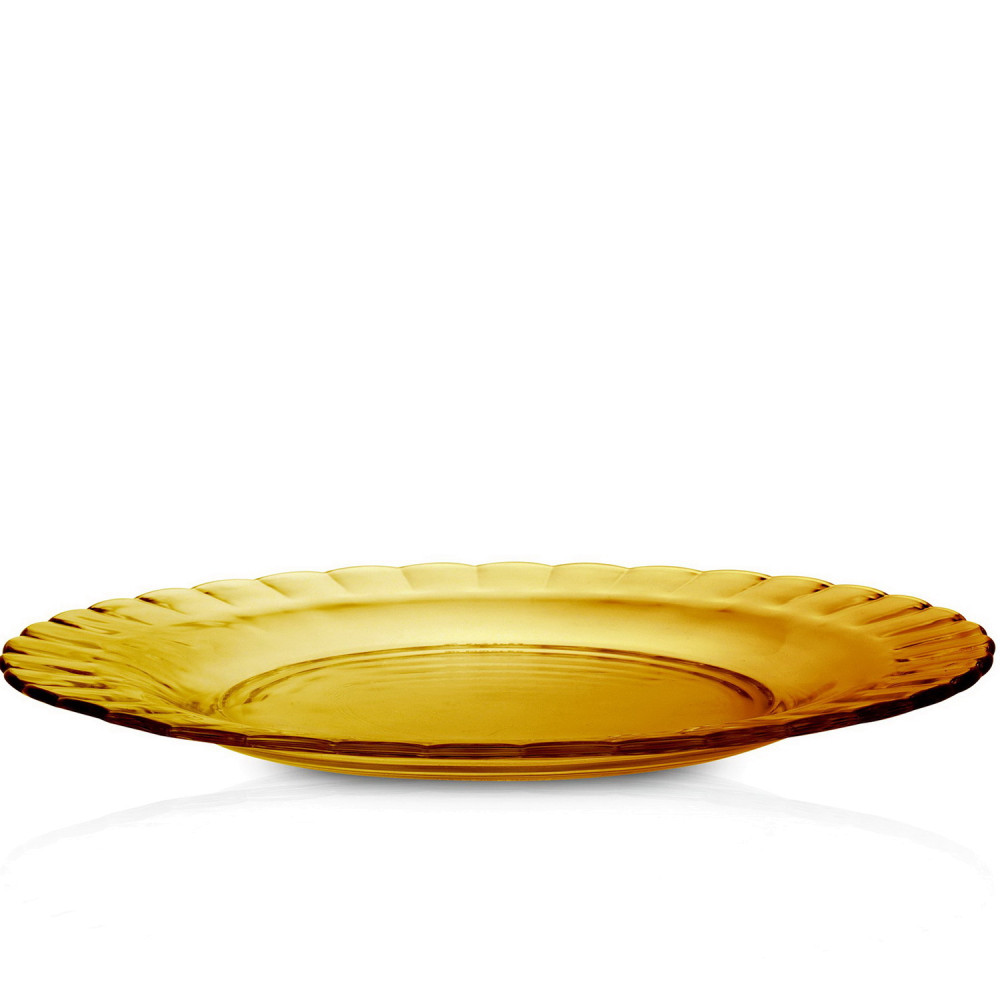 Duralex Picardie Amber Dinner Plate 26cm, Set of 6 | Inter-Continental ...