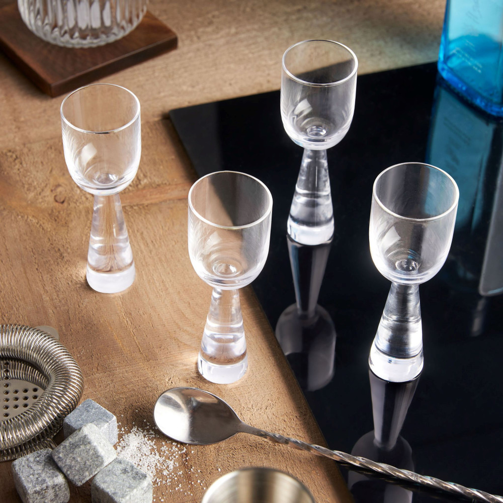 Pyramid Shot Glass 40 ml, Set of 4 | Inter-Continental Mercantile - ICM ...
