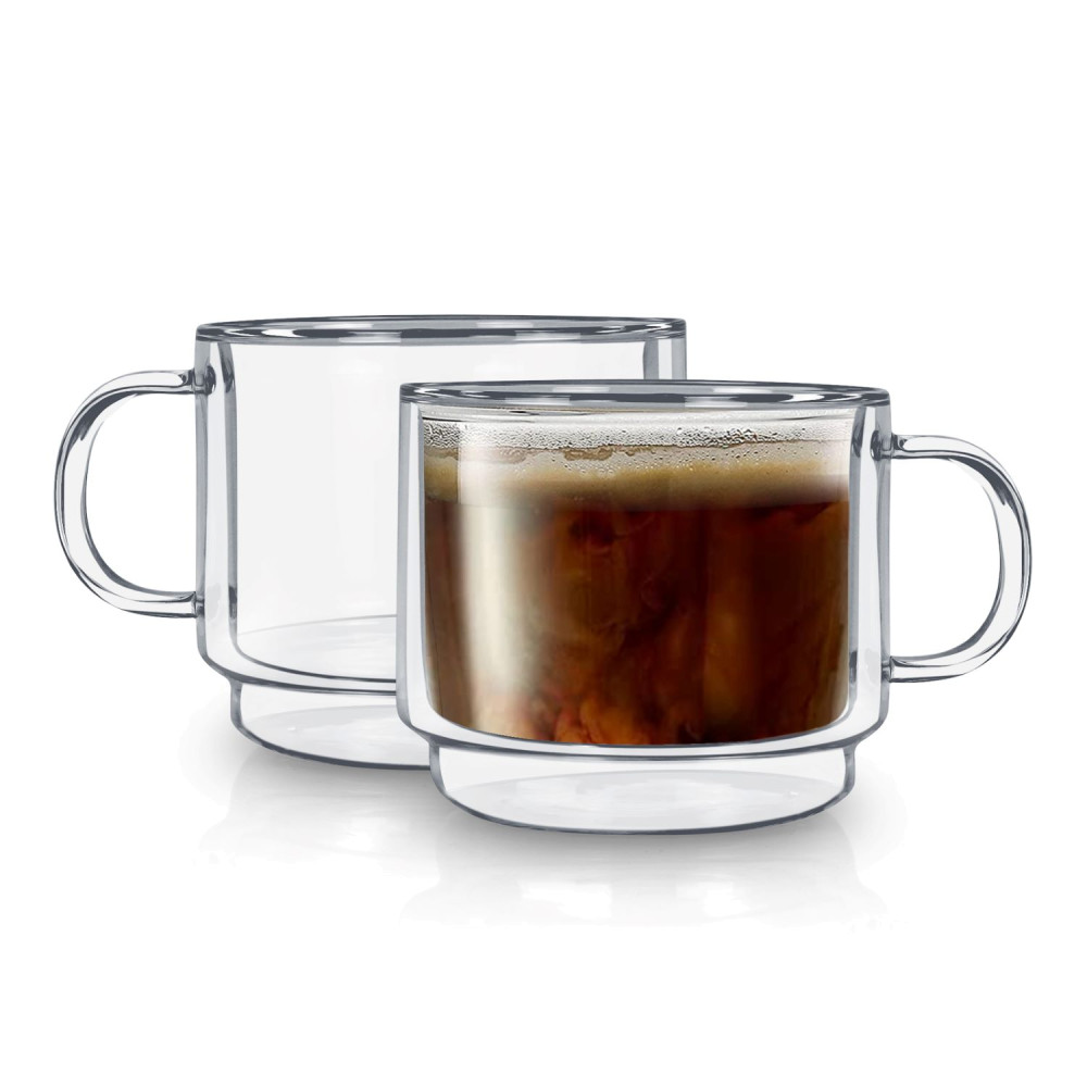 Double Wall Empilable Stackable Mug 450 ml, Set of 2 | Inter ...
