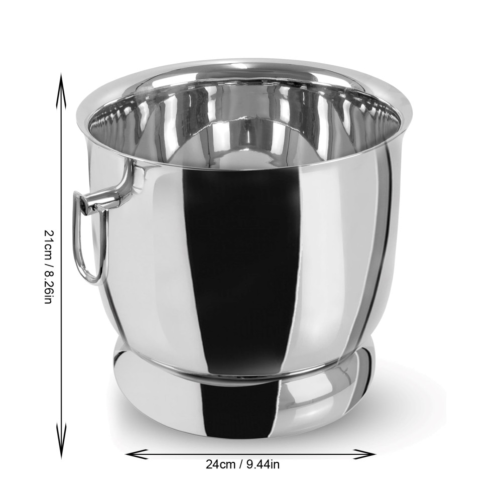 Chateau Double Wall Wine Cooler, Mirror Finish 18/0 Stainless Steel, 3 ...