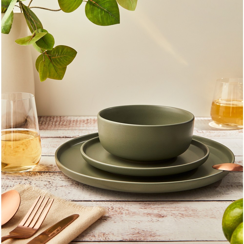Mirage Olive 12 Piece Dinnerware Set, Service for 4 | Inter-Continental ...