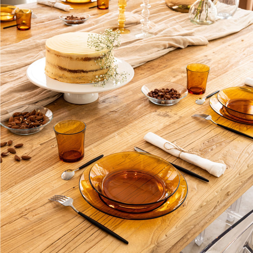 Duralex Lys Amber Plate 19cm, Set of 6 - Dinnerware - Duralex - Brands ...