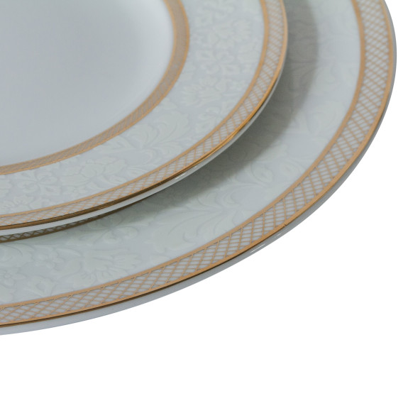 Floral Lace Gold Dinnerware Collection | Inter-Continental Mercantile ...